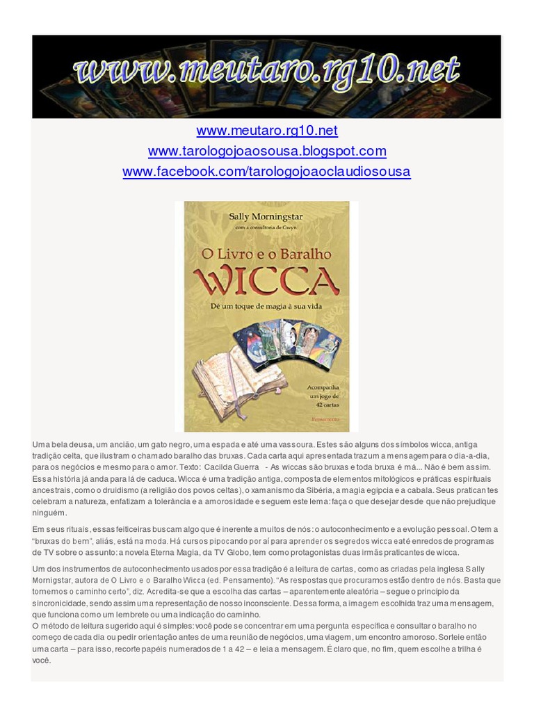 Significados do Tarot Wicca | PDF