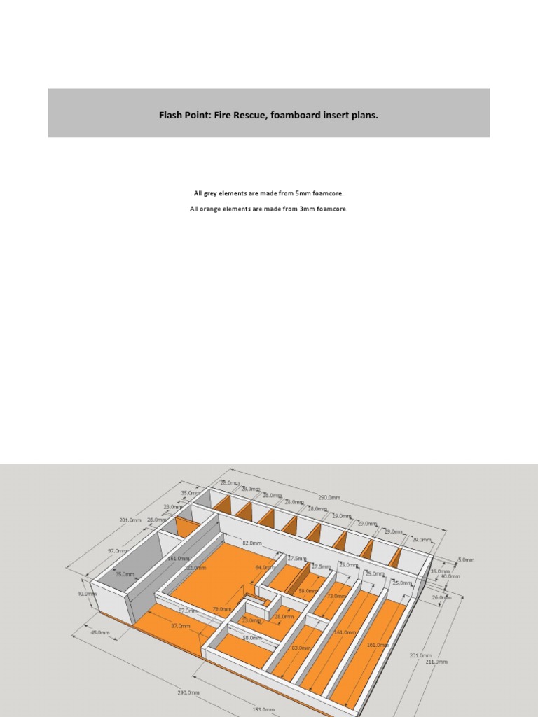 Flash Point Fire Rescue - Foamboard Insert Plans | PDF | Home & Garden
