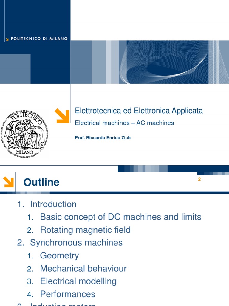 AC Electrical Machines Overview | PDF | Components | Mechanics