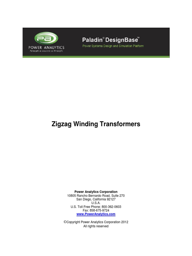 ZigZag WindingTransformers | PDF | Transformer | Electrical Impedance