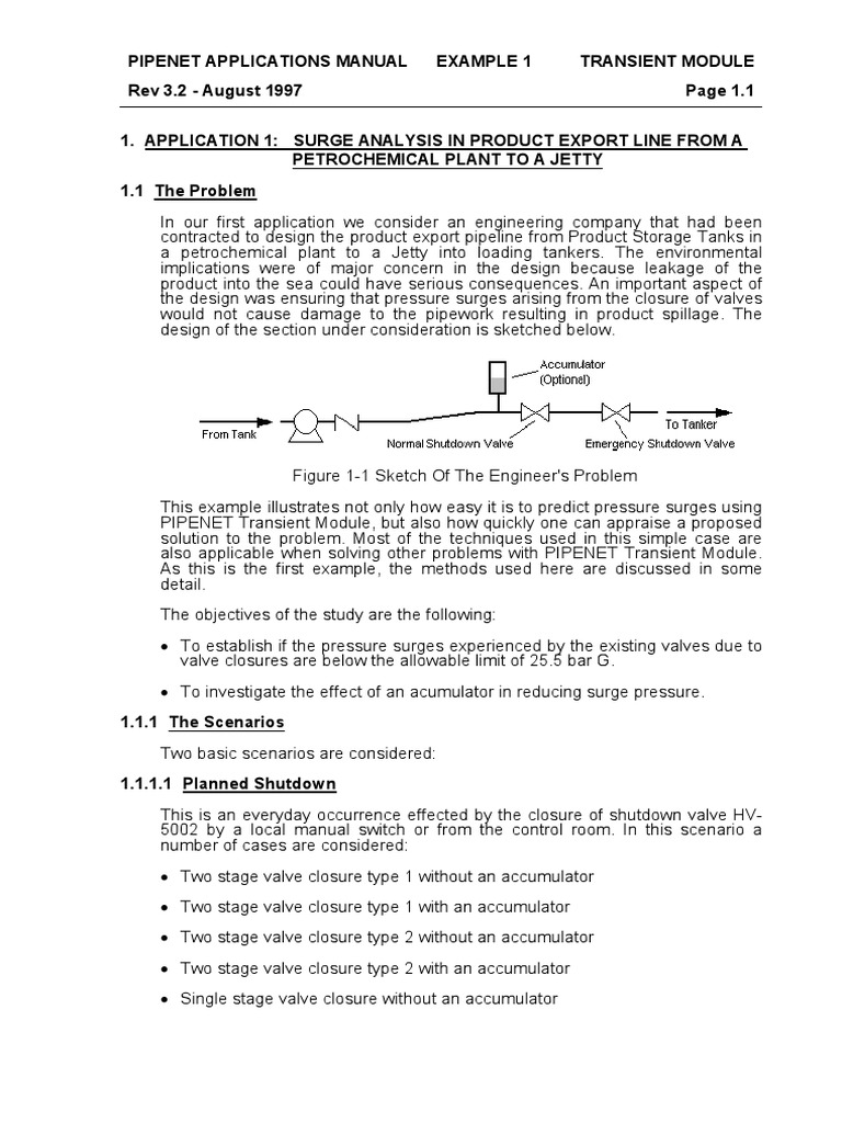 Pipenet Transient Examples PDF | PDF