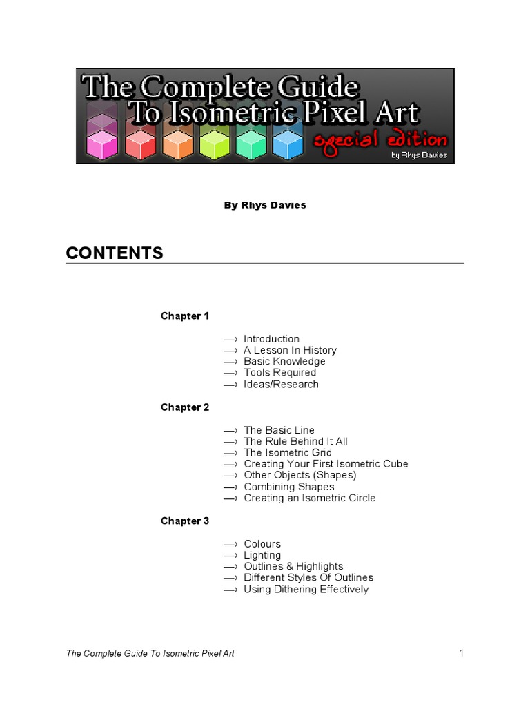 The Complete Guide To Isometric Pixel Art PDF | PDF | Texture Mapping ...