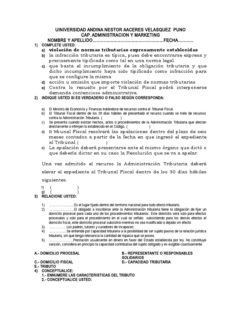 violación de normas tributarias expresamente establecidas | Ley Pública ... violación de normas tributarias expresamente establecidas | Ley Pública ...