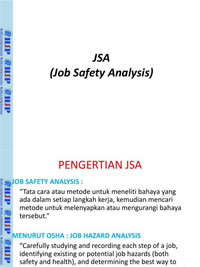 Job Safety Analysis | PDF