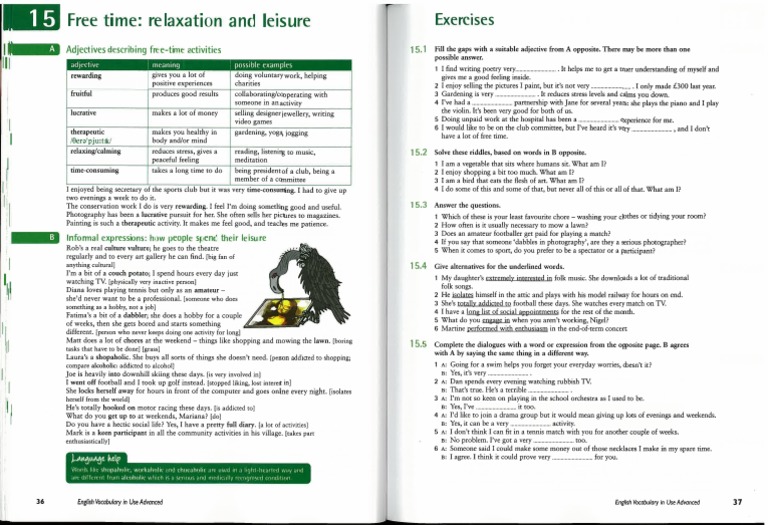 Cambridge English Vocabulary in Use Advanced Second Edition | PDF