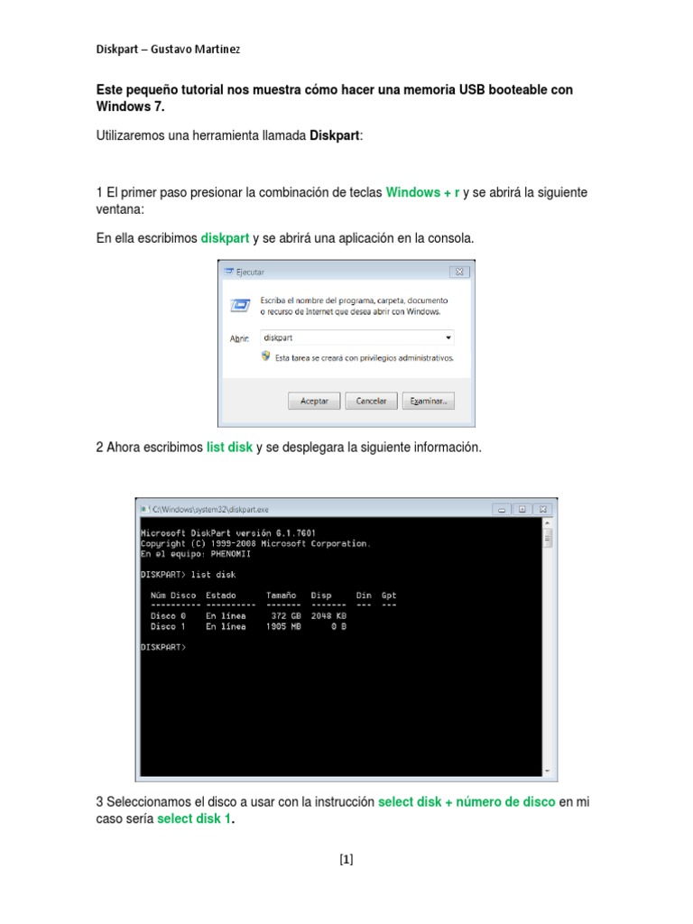 Diskpart PDF | Descargar gratis PDF | Microsoft Windows | Compatibles con PC Ibm