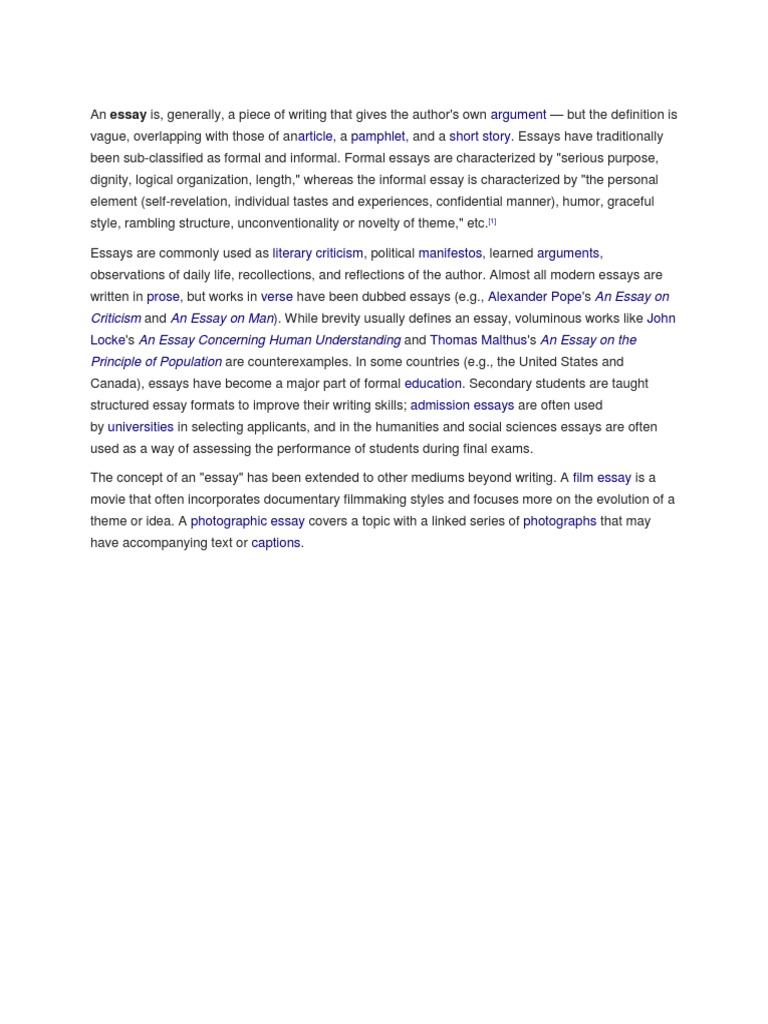 Argument Article Pamphlet Short Story | PDF