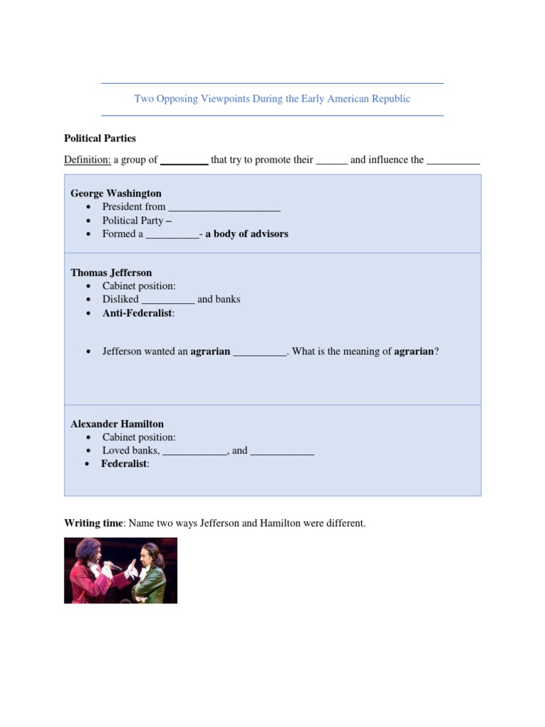 Early American Republic: Political Parties Overview | PDF | History