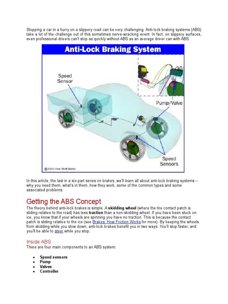 Getting The ABS Concept | PDF | Anti Lock Braking System | Wheeled Vehicles