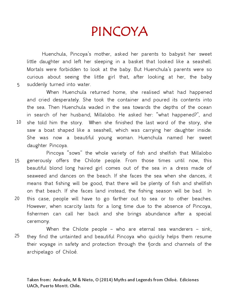 La Pincoya Reading | PDF