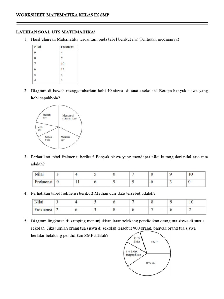 Latihan Soal Statistika | PDF