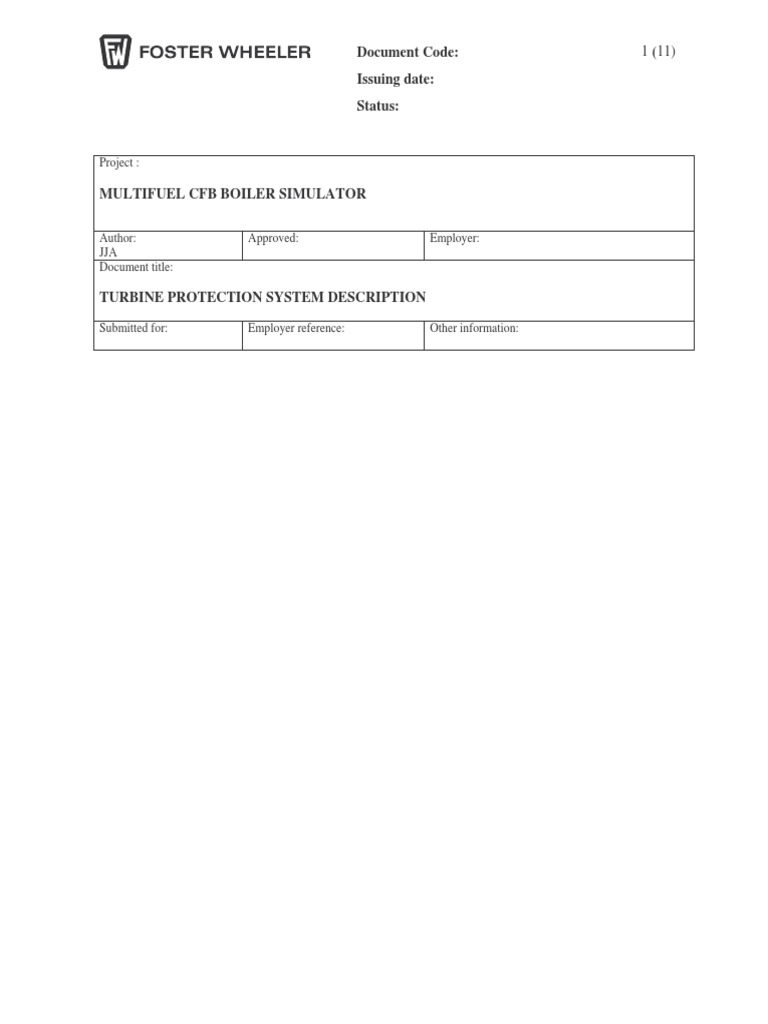 Turbine Protection System | PDF | Electric Power System | Relay