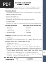 Defects in Tablets | PDF | Tablet (Pharmacy) | Fracture