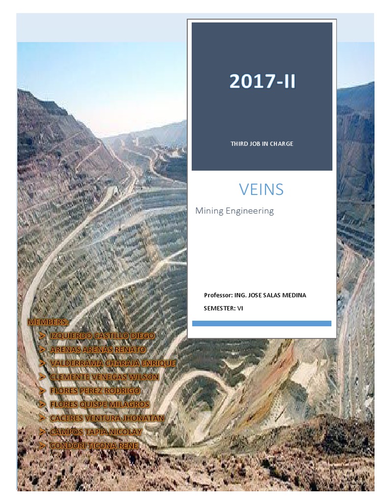 Veins: Mining Engineering | PDF | Igneous Rock | Rock (Geology)