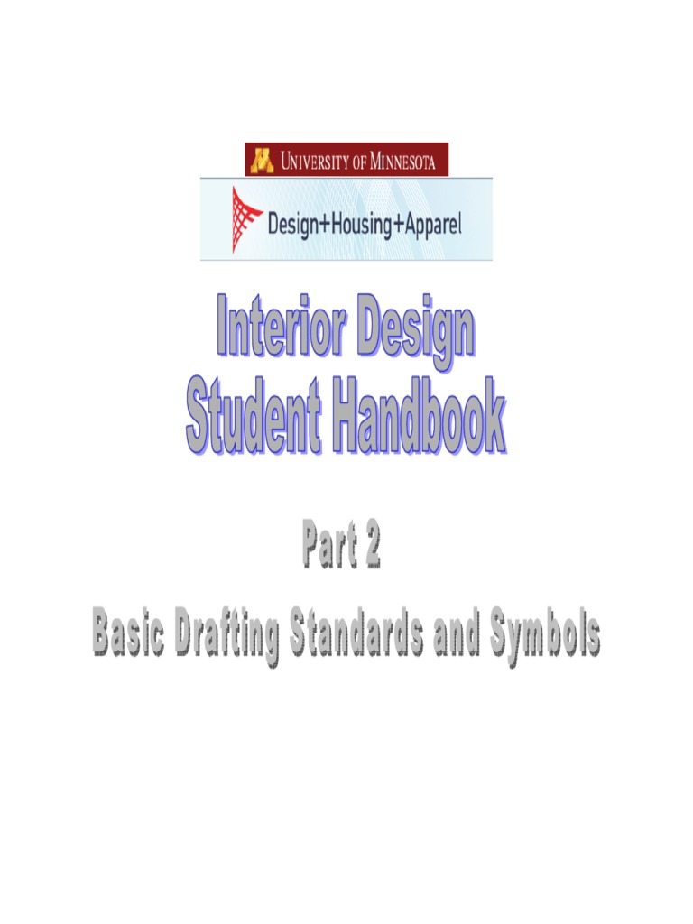 Interior Design Student Handbook PDF | PDF | Technical Drawing | Drawing