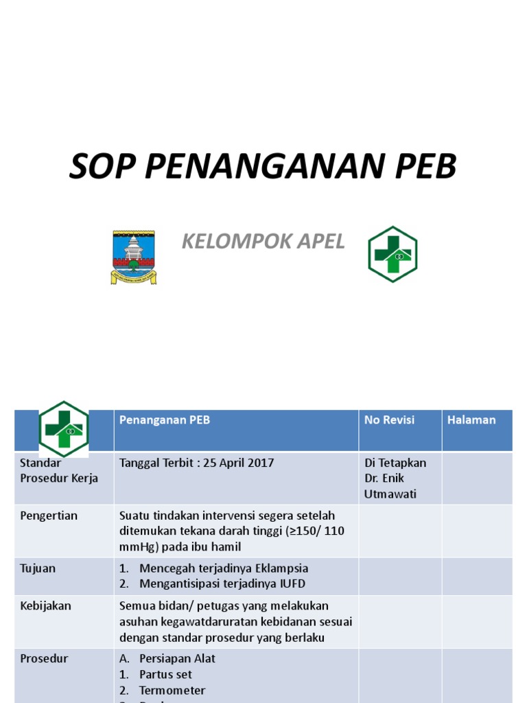 Sop Penanganan Peb | PDF