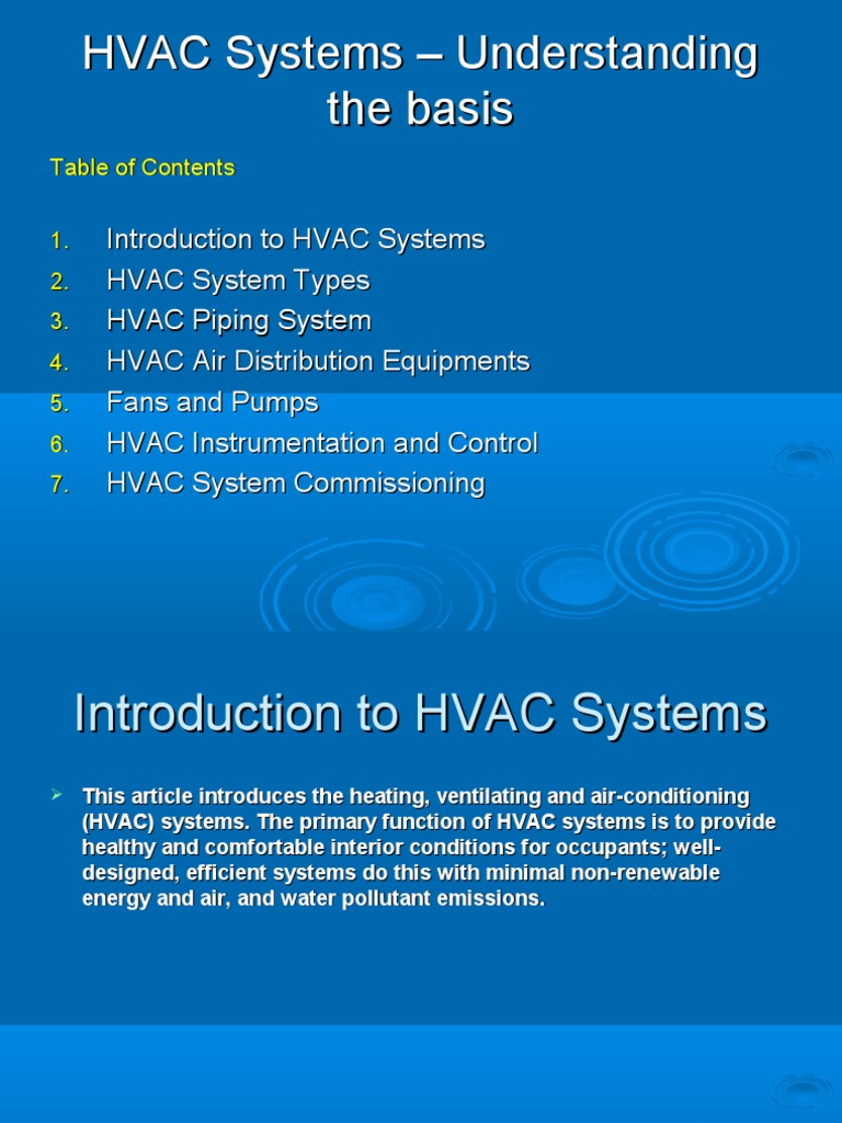 HVAC Basics | PDF | Hvac | Duct (Flow)