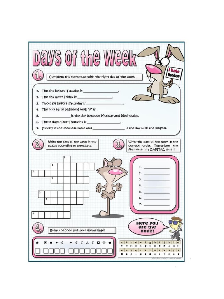 The Days of The Week - Esl | PDF