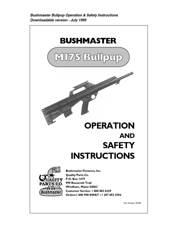 Bushmaster#m17 PDF | PDF