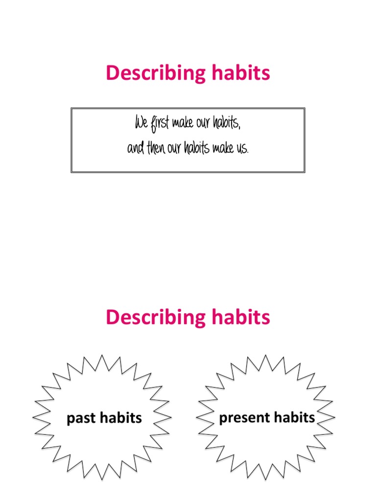 Grammar of Describing Habits | PDF