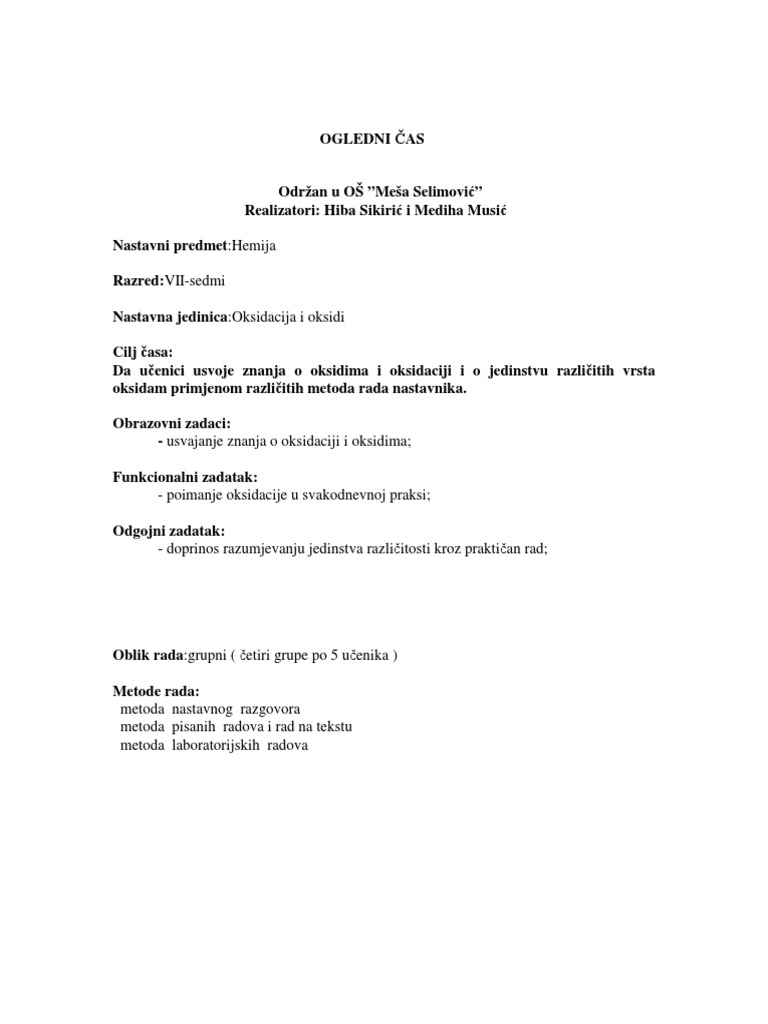 03oksidi I Oksidacija | PDF