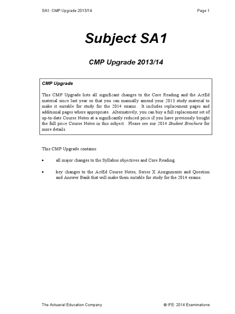 Sa1 Pu 14 PDF | PDF | Reinsurance | Insurance