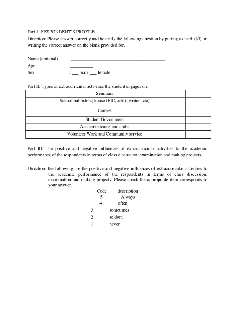 Questionare ECA | PDF | Test (Assessment) | Questionnaire
