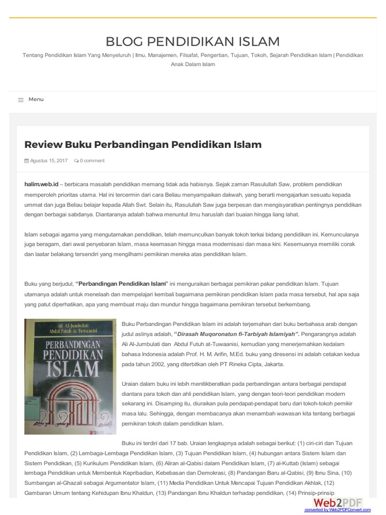 Buku Perbandingan Pendidikan Islam | PDF
