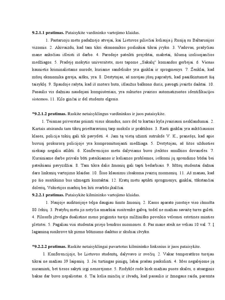 Sintakses Pratimai | PDF