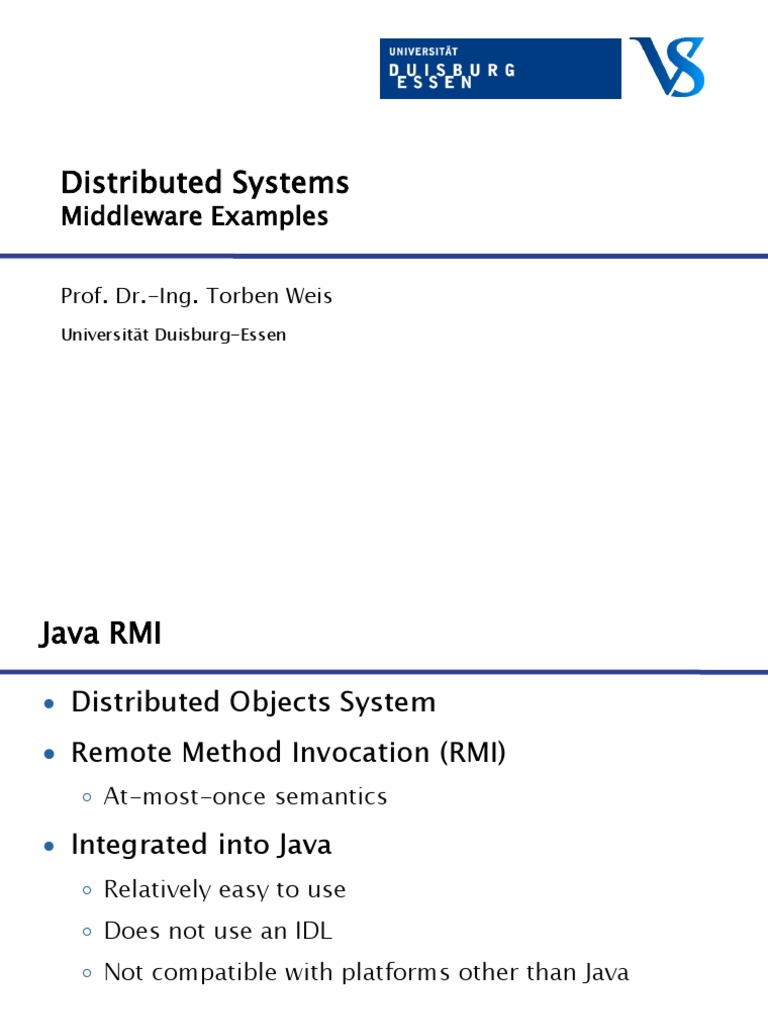 Distributed Systems: Middleware Examples | PDF | Web Server | Internet ...