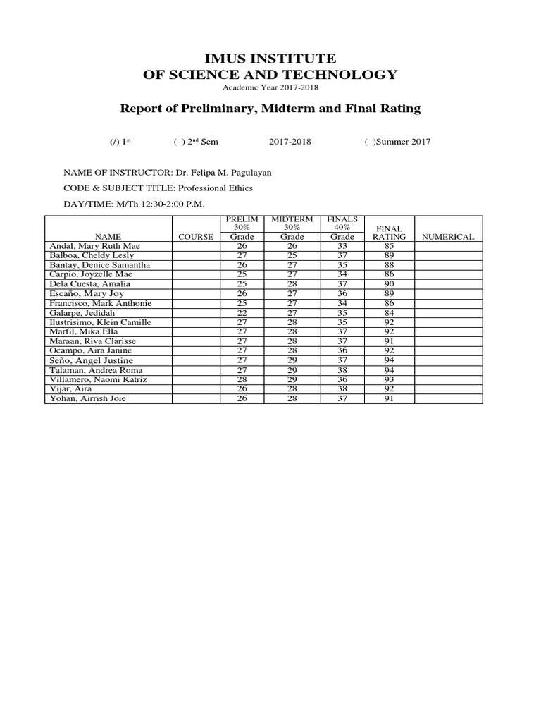 Imus Institute | PDF