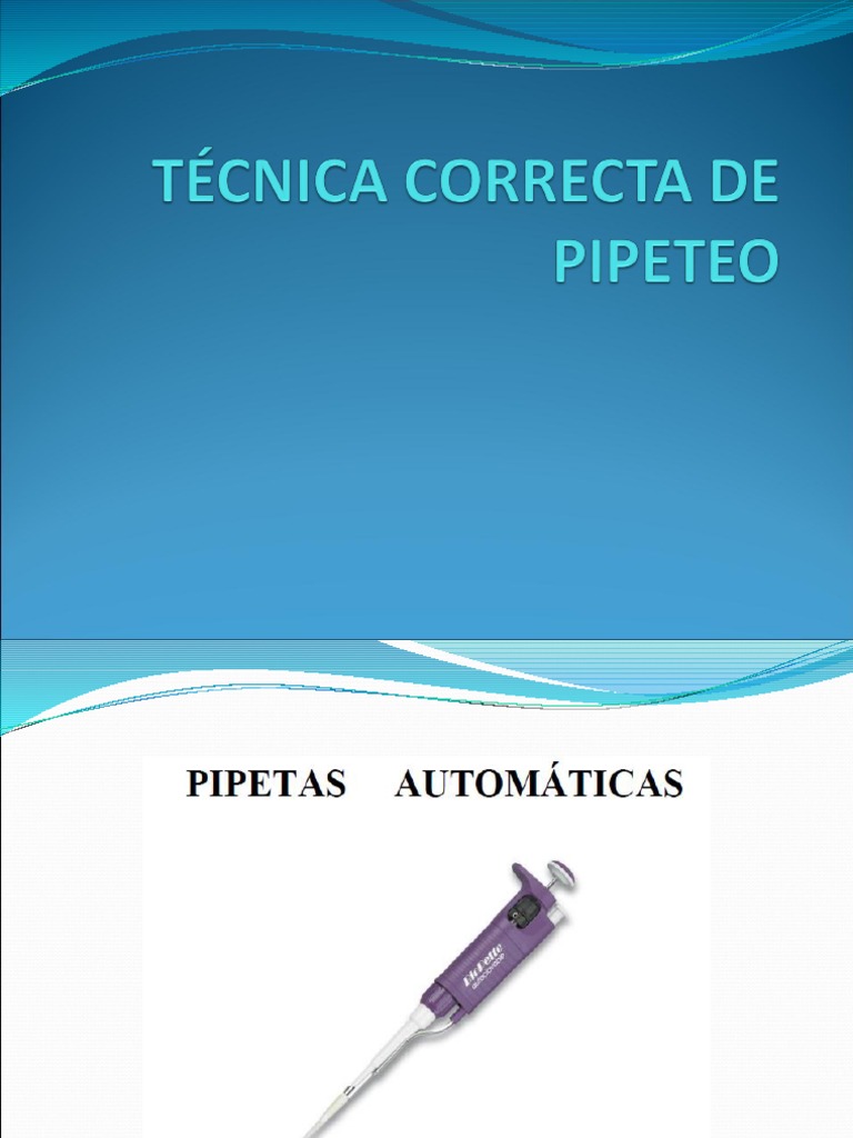 Técnicas de Pipeteo Directo e Inverso | PDF | Líquidos | Química