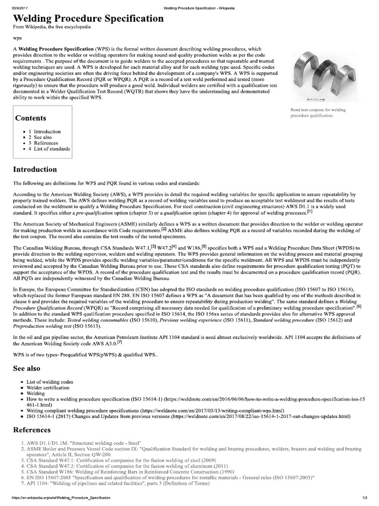 Welding Procedure Specification | PDF | Electric Heating | Welding