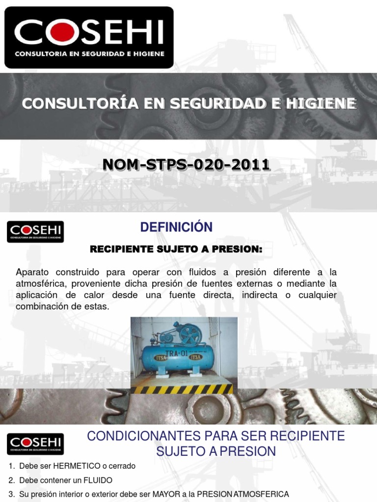Normas y Requisitos para RSP según NOM-020-STPS | PDF | Celsius ...