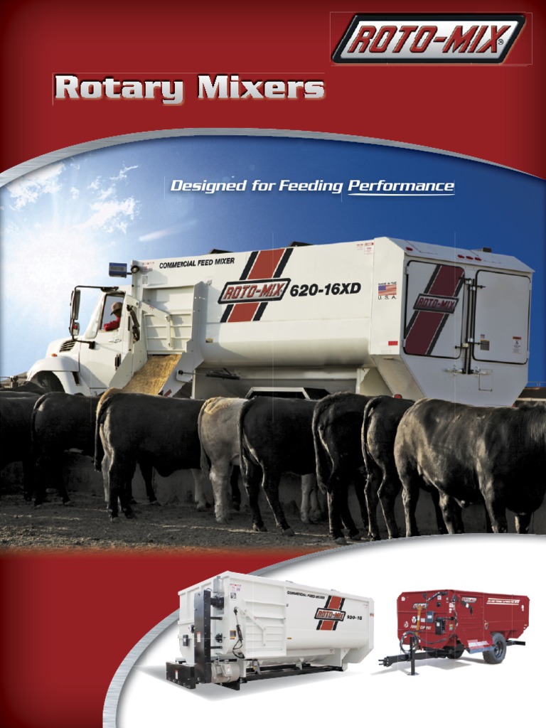 Roto-Mix Rotary Mixers PDF | PDF | Truck | Trailer (Vehicle)