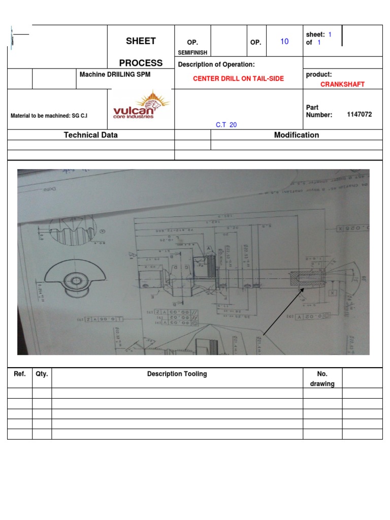 Sheet Process: Technical Data Modification | PDF