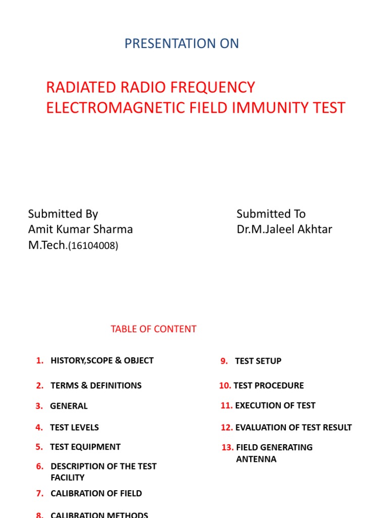 Radiated,Rf Immunity Test | Antenna (Radio) | Radio Frequency