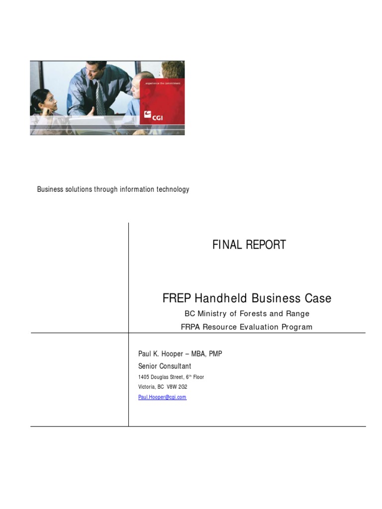 Business Case FREP Handheld PDF | PDF