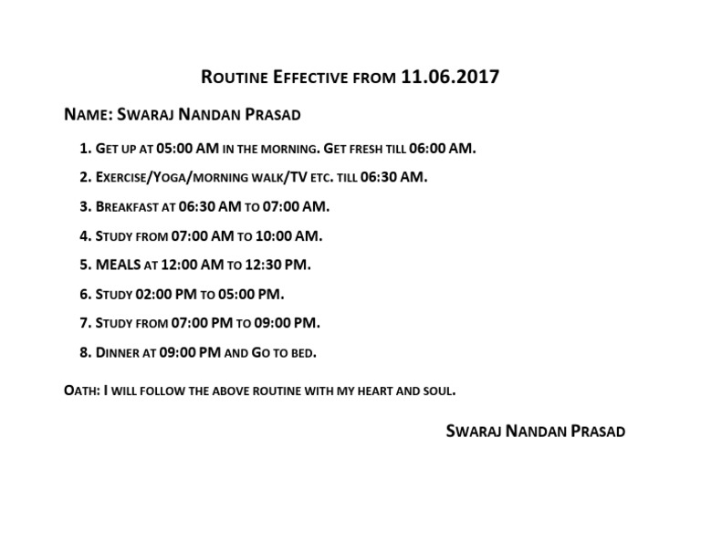 N: S N P: Outine Ffective From | PDF