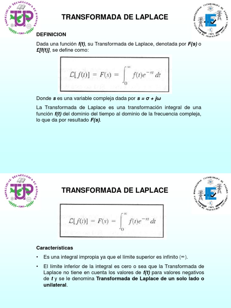 Transformada de Laplace PDF | PDF | Circunvolución | Transformada de Laplace