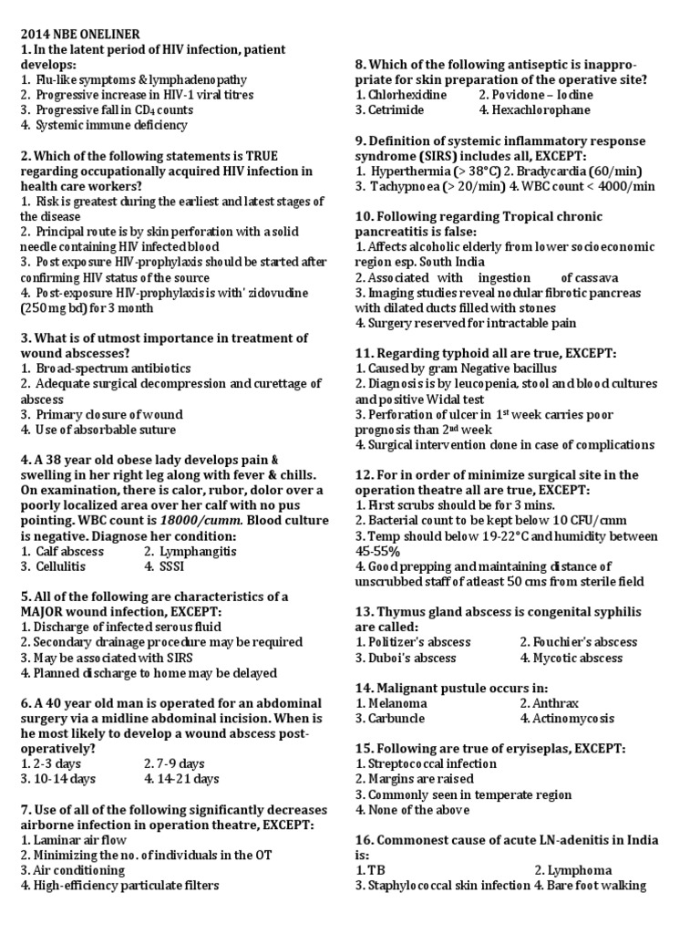 Surgery Mcqs PDF | PDF