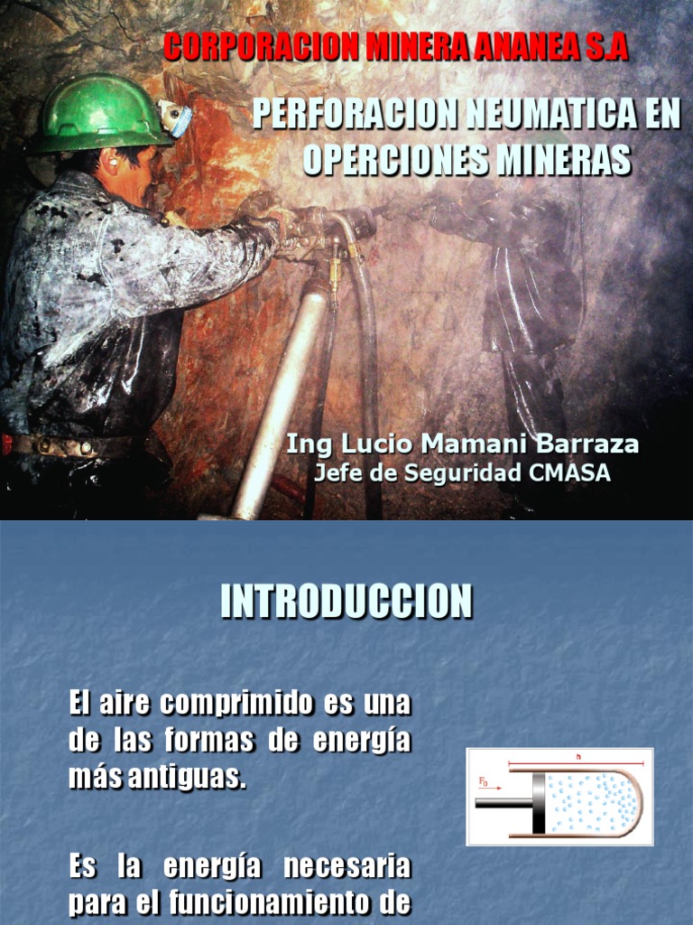 Perforacion Neumatica en Operaciones Mineras-Perfomex | PDF | Perforar ...