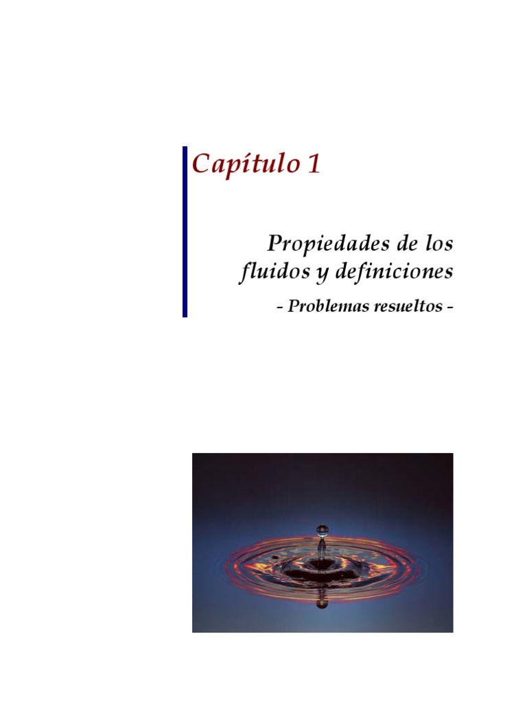 Cap¡tulo 1 Problemas PDF | PDF | Viscosidad | Líquidos