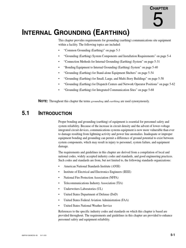 Chapter 5 Motorola R56!09!01 05 Internal Grounding & Bonding | PDF ...