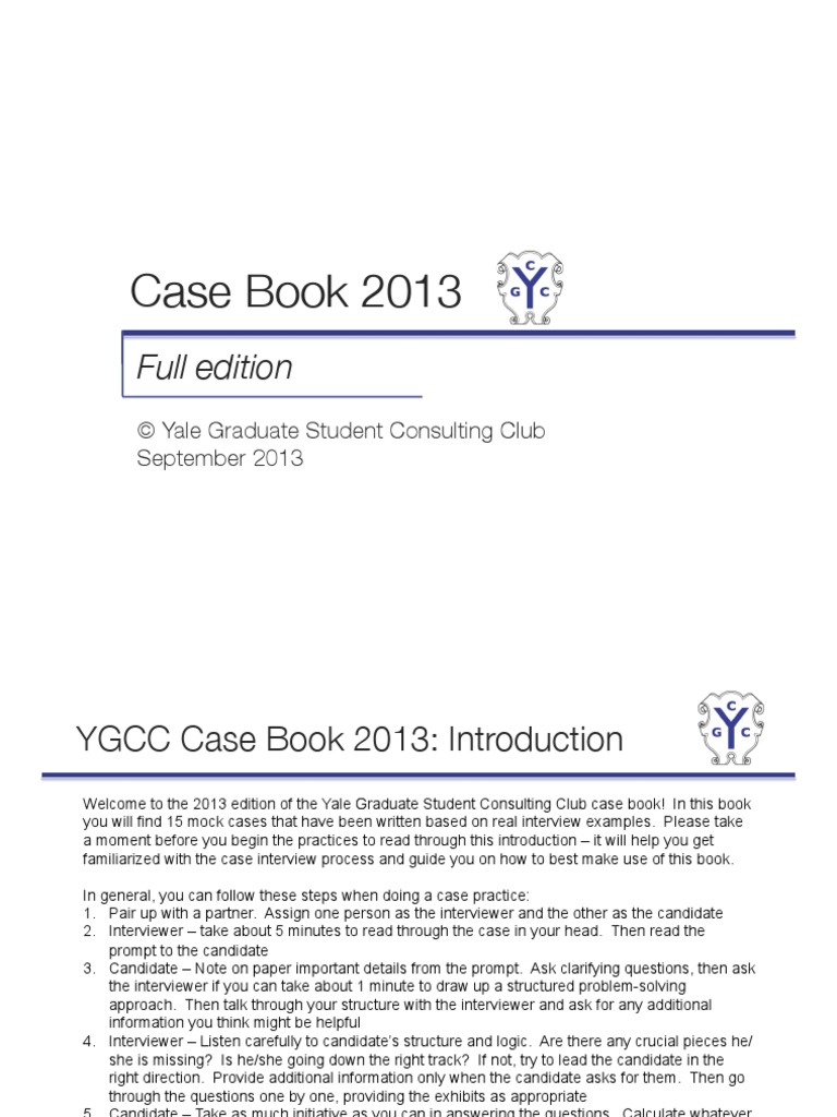 Yale Casebook 2013 Full 6 PDF | PDF | Gross Margin | Filling Station