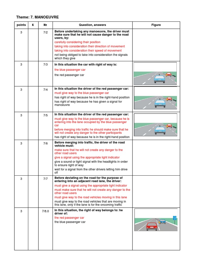t7 ENG | PDF | Traffic | Lane
