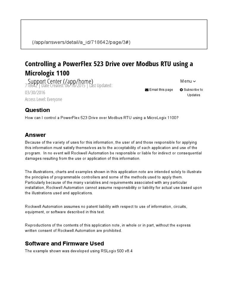 ModbusRTUControl W ML1100 PDF | PDF | Automation | Application Software