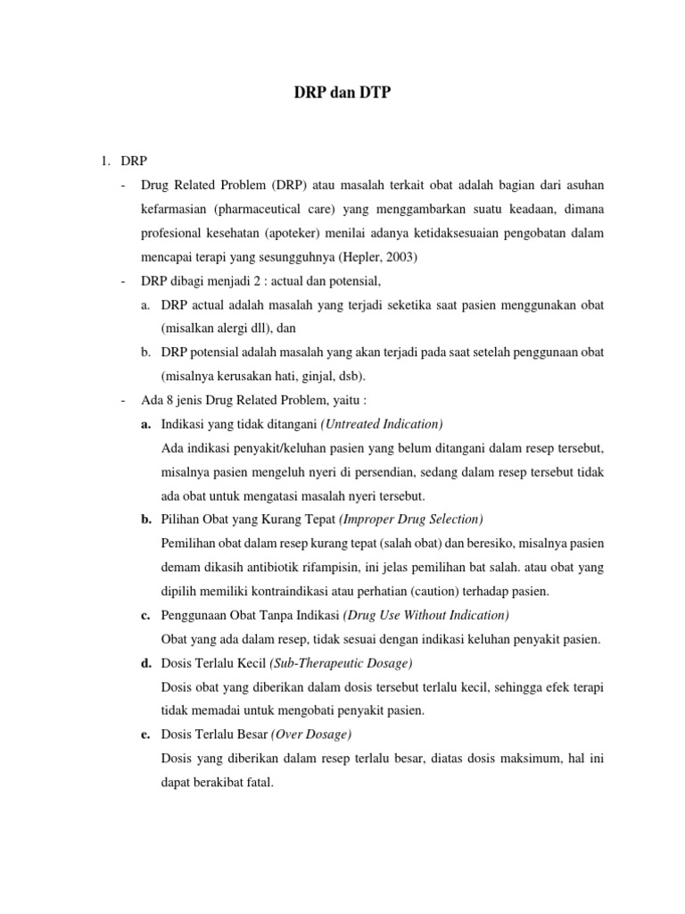 DRP Dan DTP | PDF | Pengembangan Diri | Kesehatan Holistik