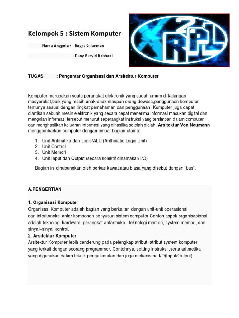 Arsitektur Dan Sistem Komputer Pdf