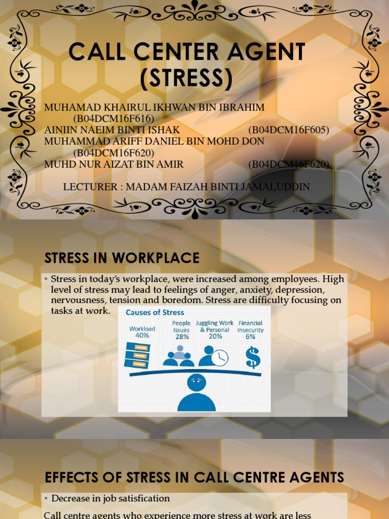 Call Center Agent (Stress) Practical 4 | PDF